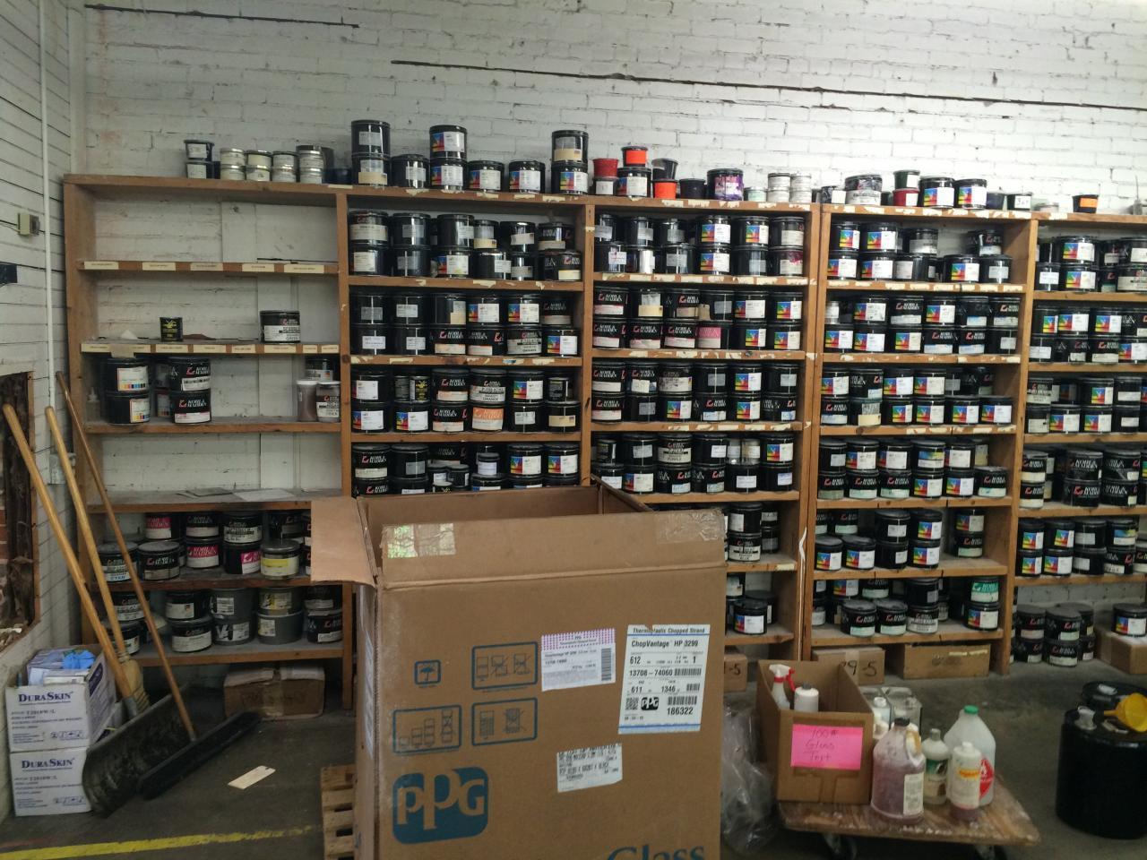 Lot #121: Complete Ink Inventory from Closed Print Shop - Four Gaylords ...